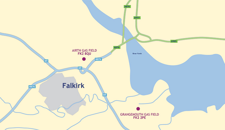 Falkirk Scotland Map